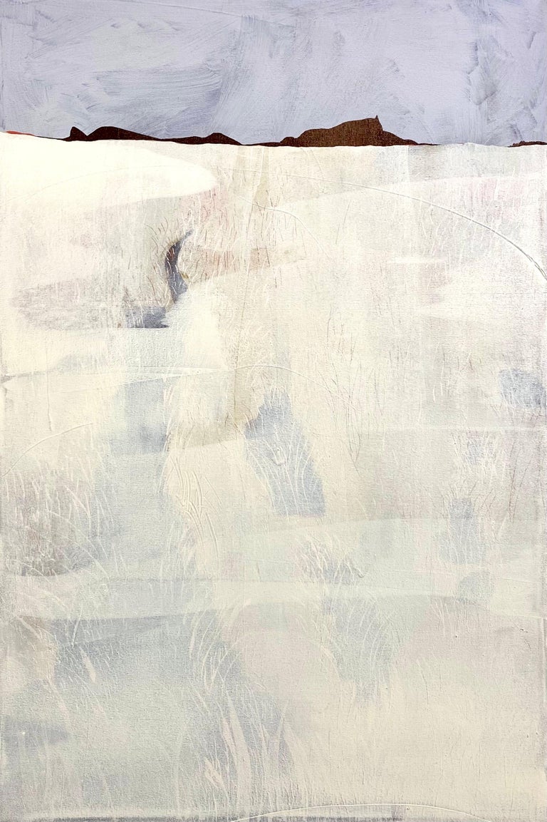 Mel Reese - "Salt Marsh Path", contemporary abstract winter landscape ...