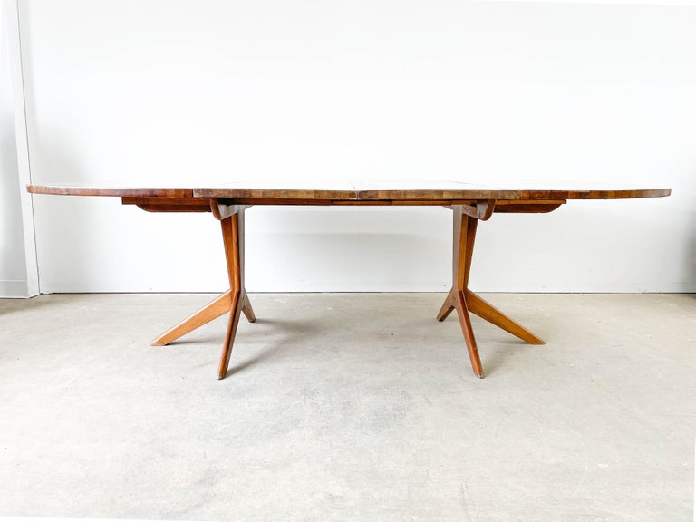 Mel Smiley Large Vintage Expanding Table For Sale at 1stDibs