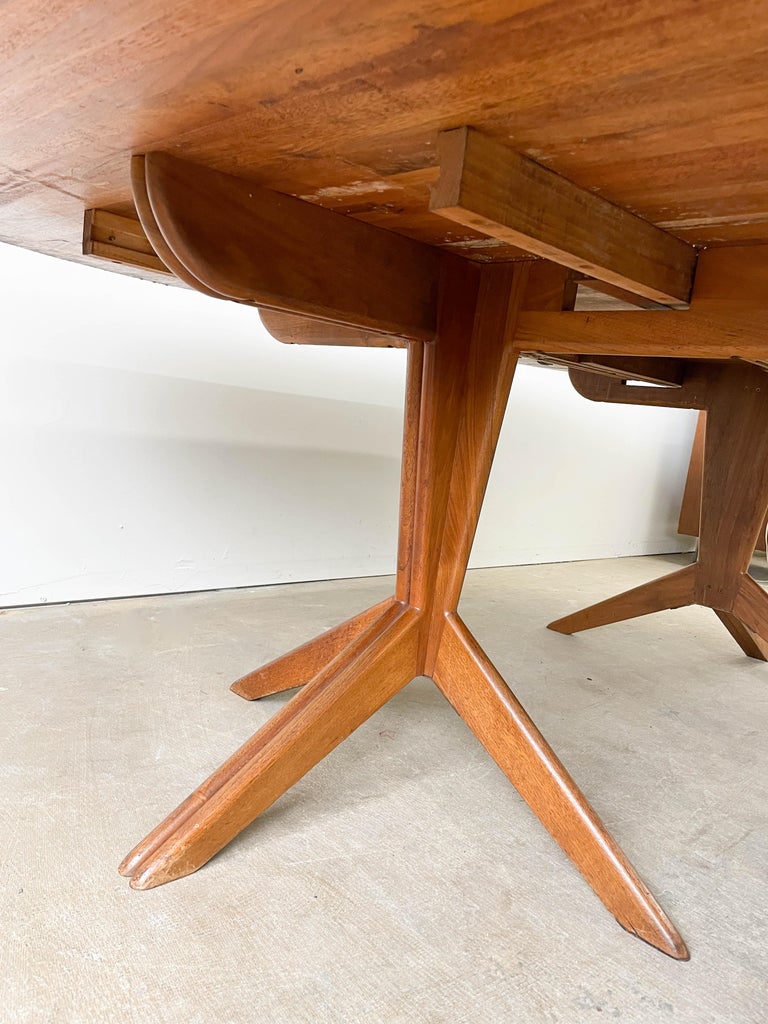 Mel Smiley Large Vintage Expanding Table For Sale at 1stDibs