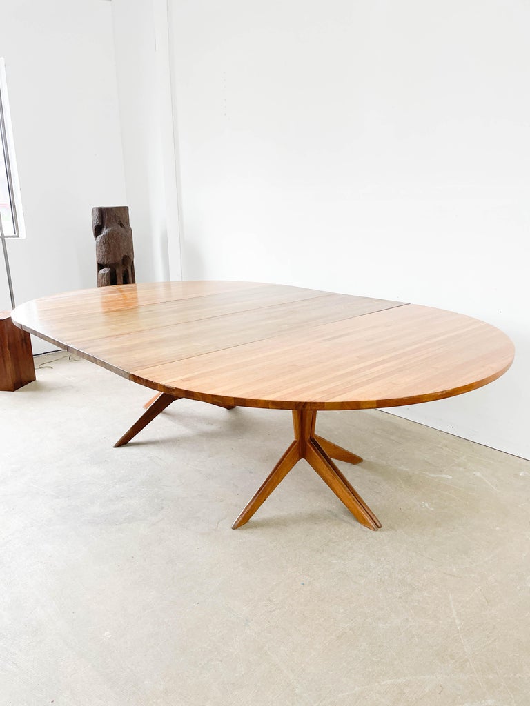 Mel Smiley Large Vintage Expanding Table For Sale at 1stDibs
