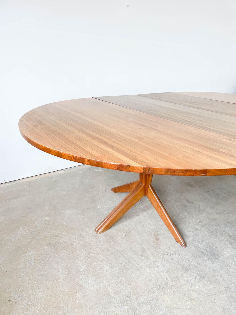 Mel Smiley Large Vintage Expanding Table For Sale at 1stDibs