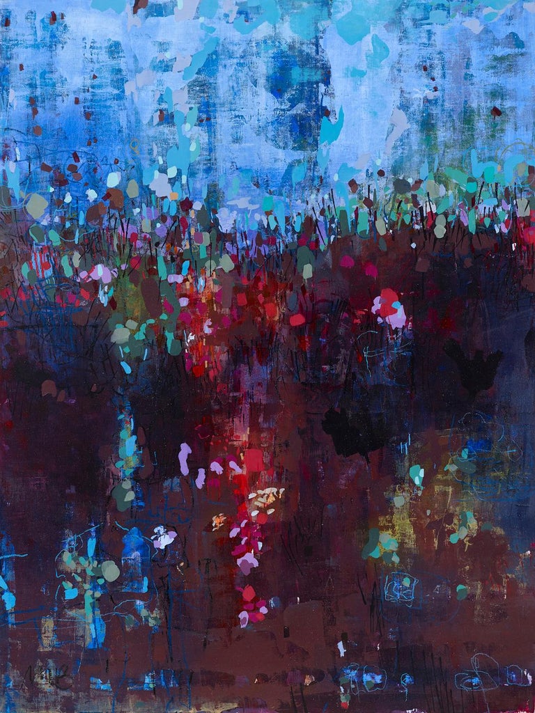 Melanie Berman - Bird Song and Catch a Falling Leaf diptych For Sale at ...