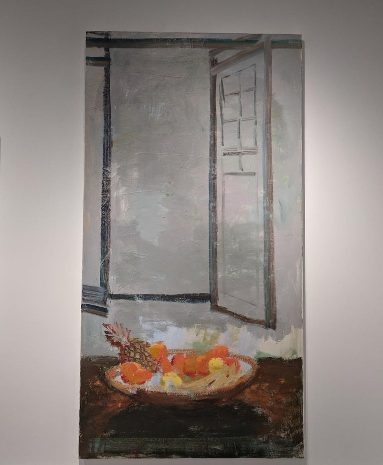 Melanie Parke - Rustic Window, Fruit Still Life, Interior in Gray ...