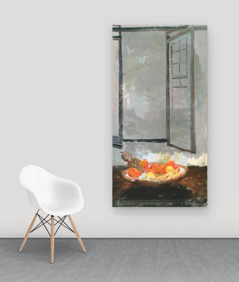 Melanie Parke - Rustic Window, Fruit Still Life, Interior in Gray ...
