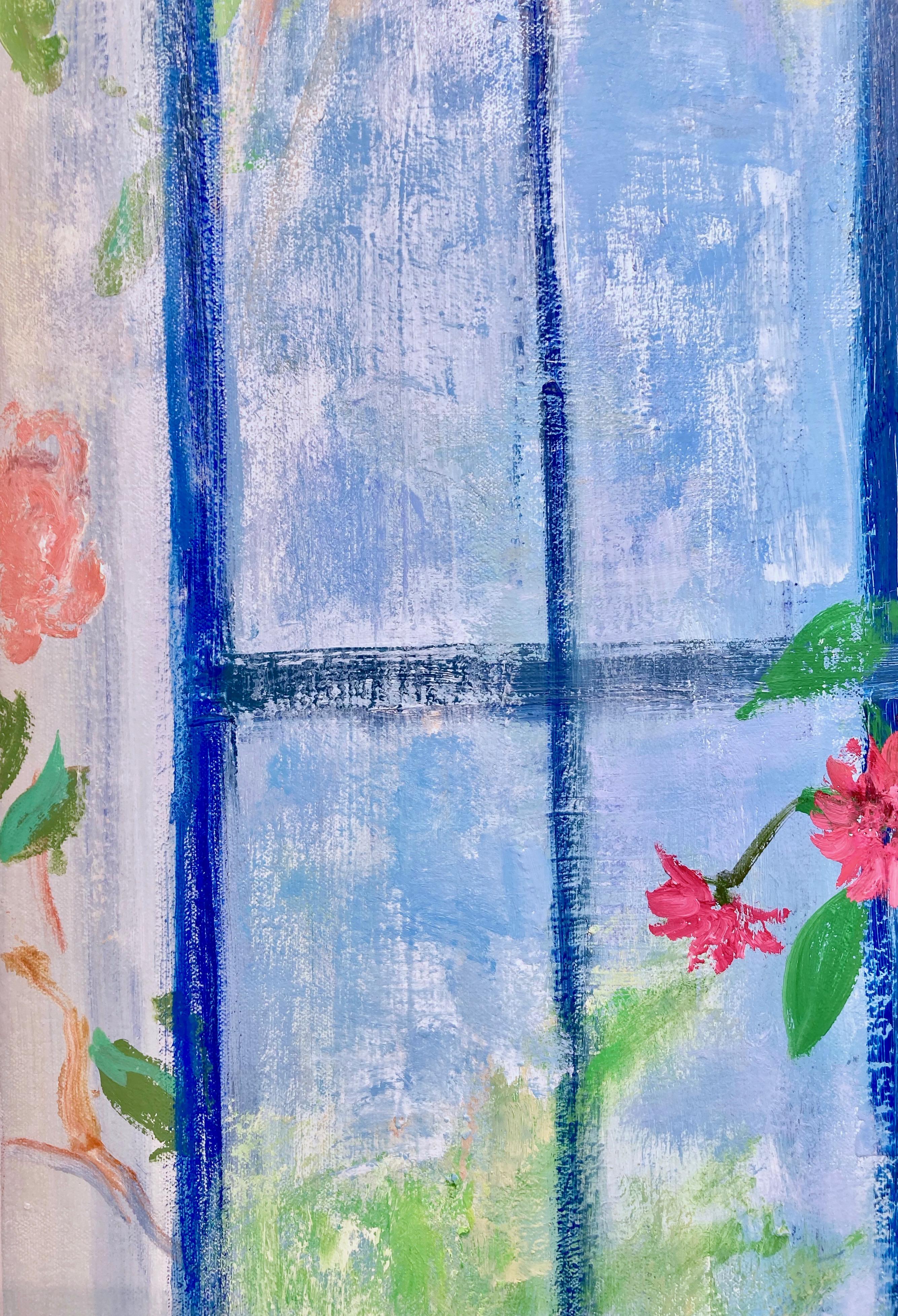 Melanie Parke - "Summer Peacock" Interior Still Life, Bright Flowers ...