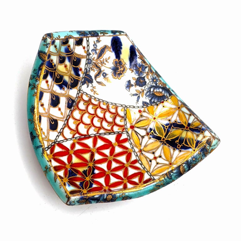 Melanie Sherman - Hand-painted Porcelain Dish (Gold and Platinum ...