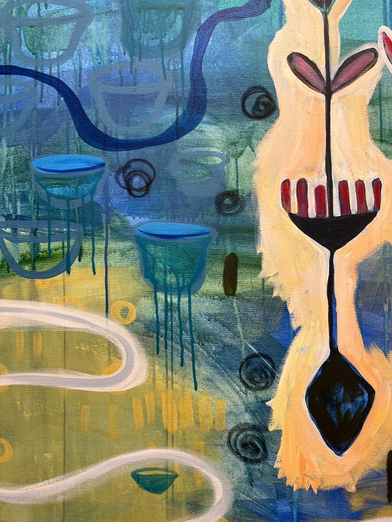 Melanie Yazzie - Storage and Saving, painting, by Melanie Yazzie ...