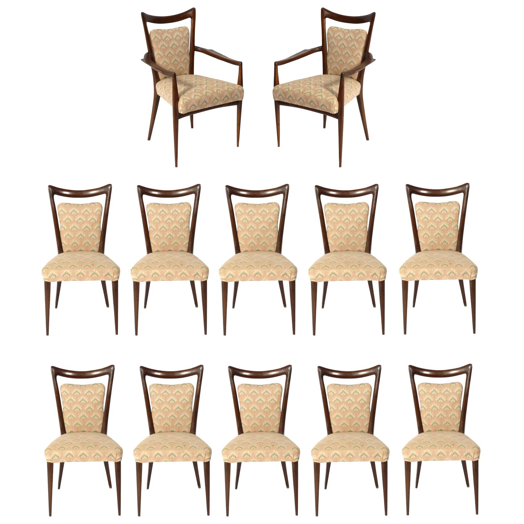 Antique 12ft Victorian Dining Table and 12 chairs c.1860 at 1stDibs