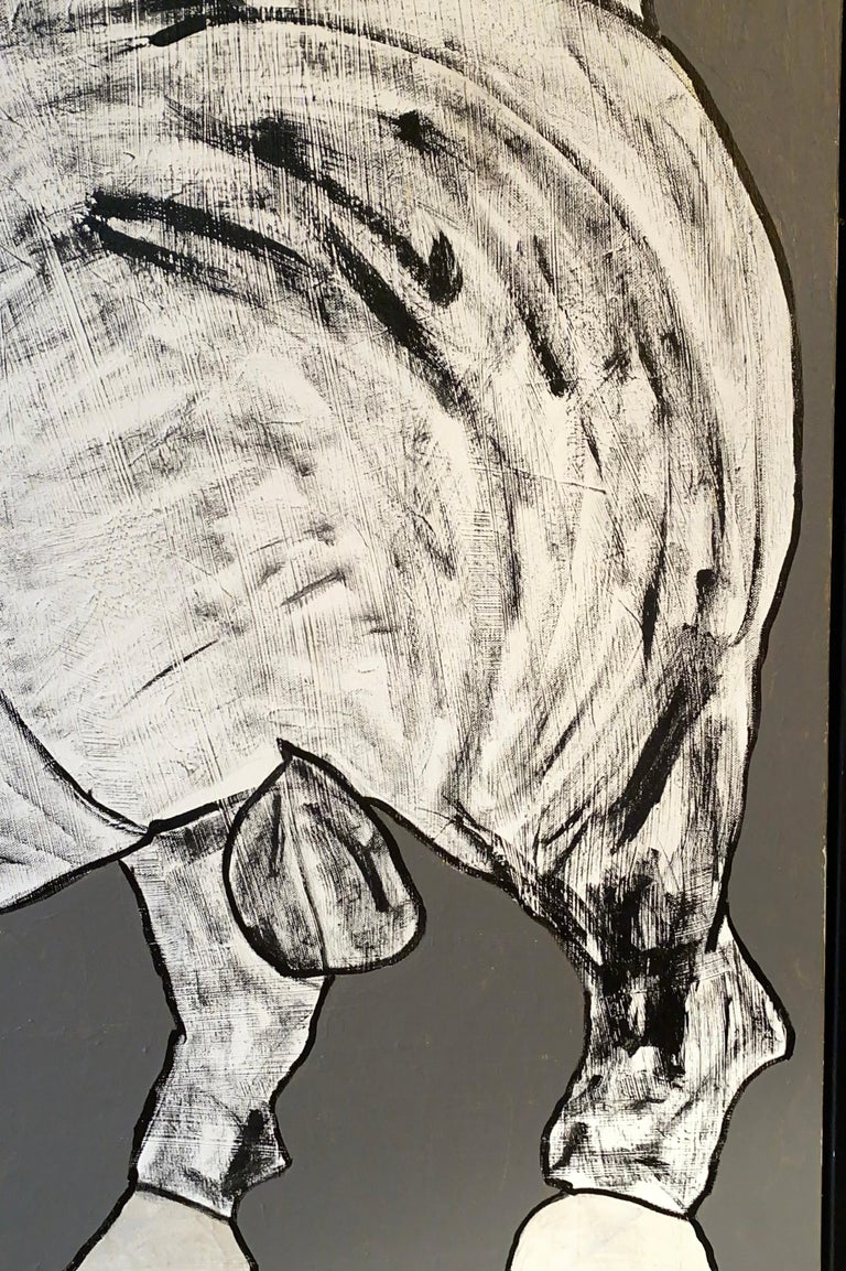 Melinda McLeod - "Egon the Bull" Acrylic on Canvas For Sale at 1stDibs