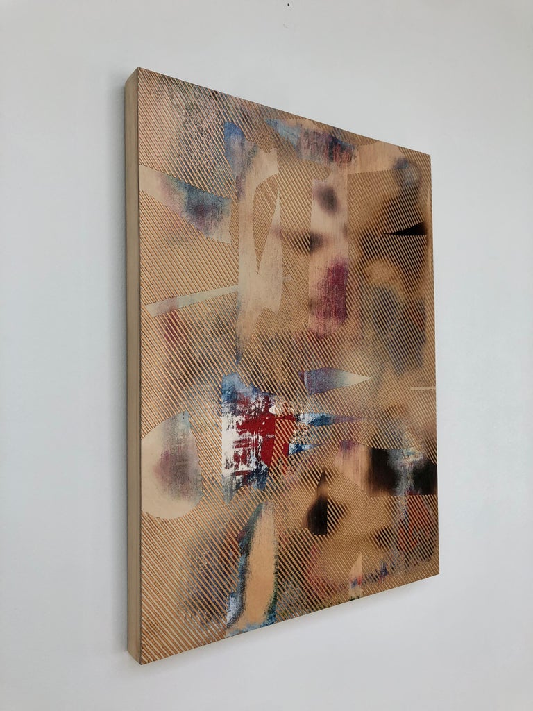 Melisa Taylor Metzger - Mangata 3 (small scale gold grid painting ...