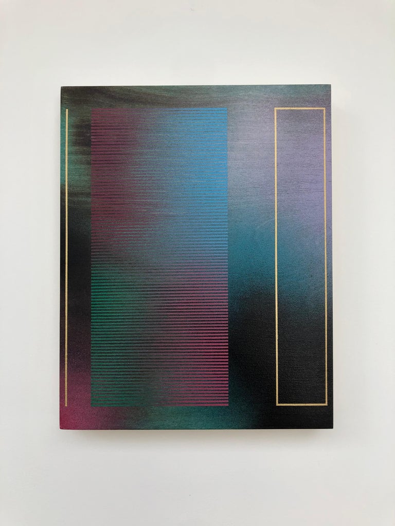 Melisa Taylor Metzger - Mangata XXI (small scale grid spray painting ...