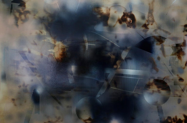 Melisa Taylor Metzger - Screen tbd5 (abstract grid wood painting ...