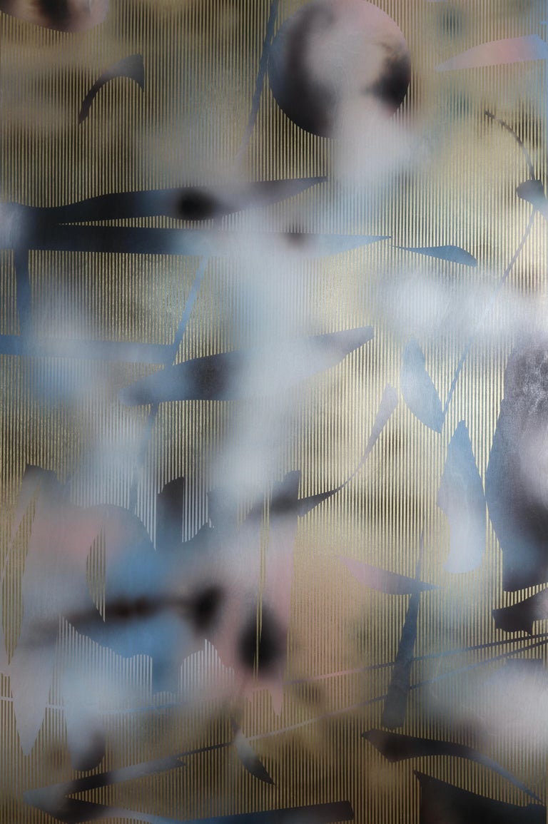 Melisa Taylor Metzger - Screen tbd7 (abstract grid wood painting ...