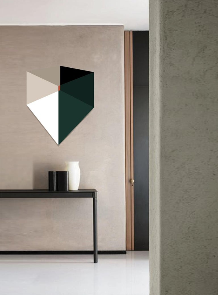 Melissa Dupont - Prism 61 Geometric Green Watercolor Painting Melissa ...