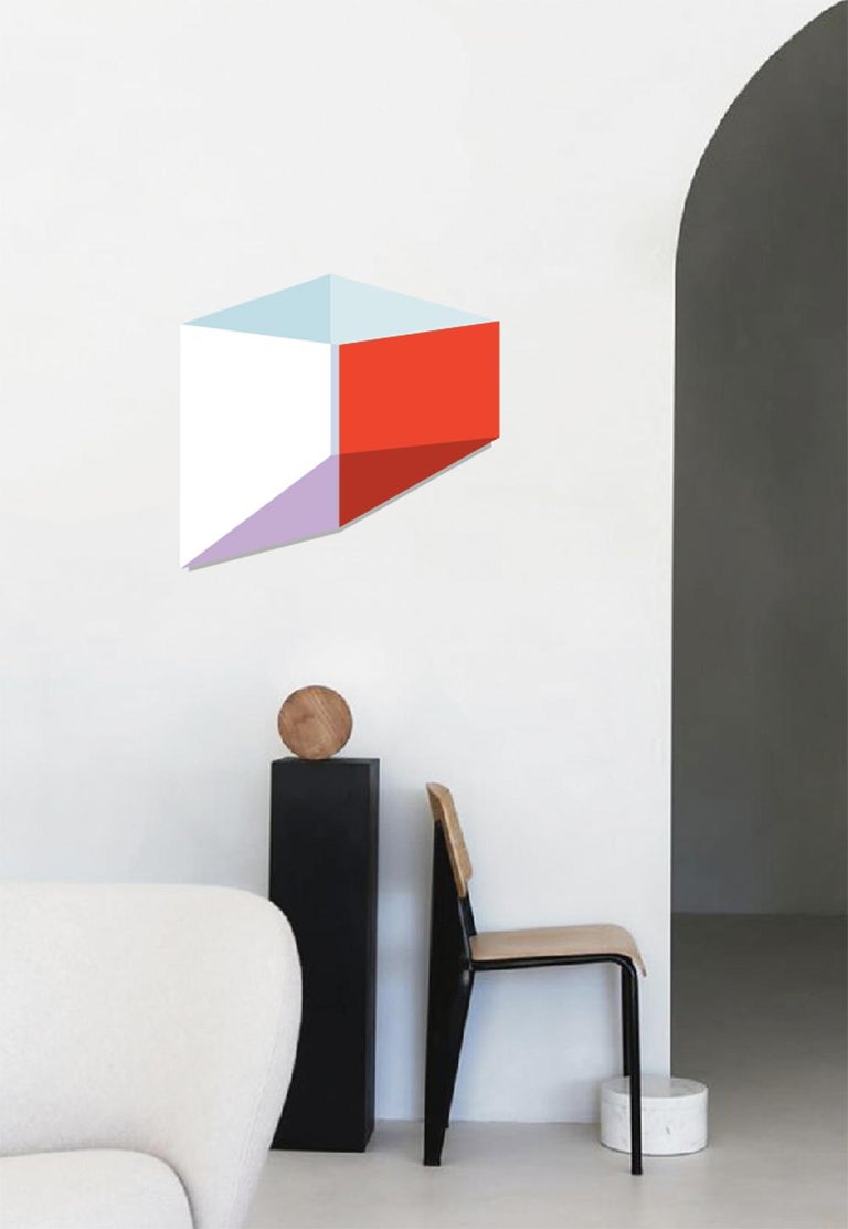 Melissa Dupont - Prism 10 Red Abstract Geometric Painting Melissa ...