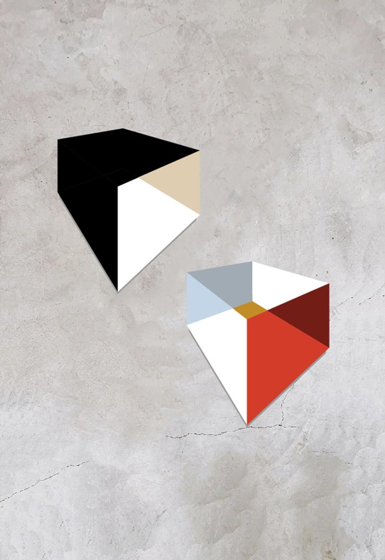 Melissa Dupont - Duo 5 Grey Watercolor Geometric Painting Melissa ...