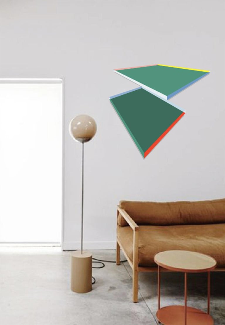 Melissa Dupont - Plans in Space I Green Watercolor Painting Melissa ...