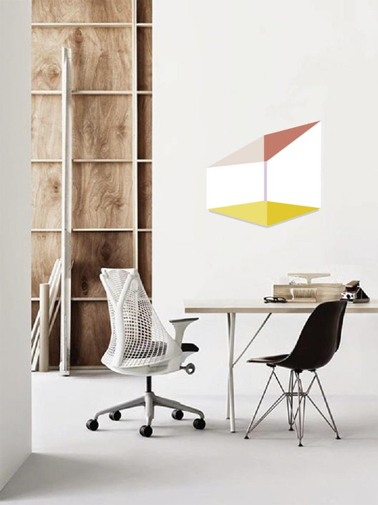 Melissa Dupont - Prism 13 Melissa Dupont Geometric Yellow Watercolor ...
