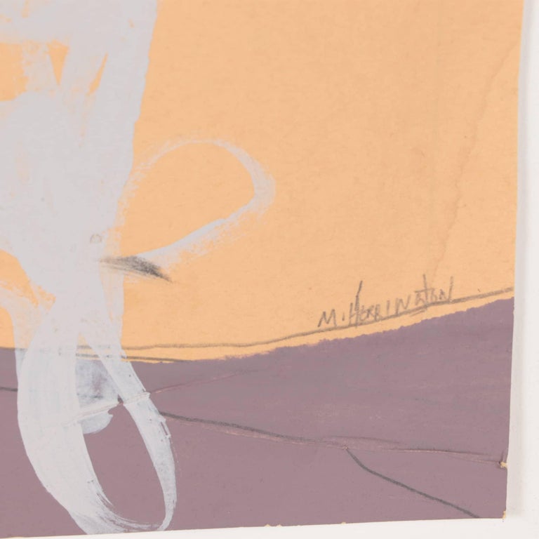 Melissa Herrington 'American, B. 1975' a Mixed Media Abstract Drawing ...