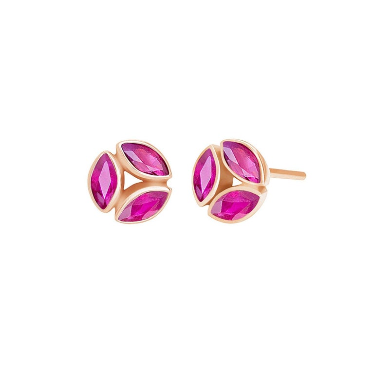 Melissa Kaye Hazel Ruby Earrings For Sale at 1stDibs