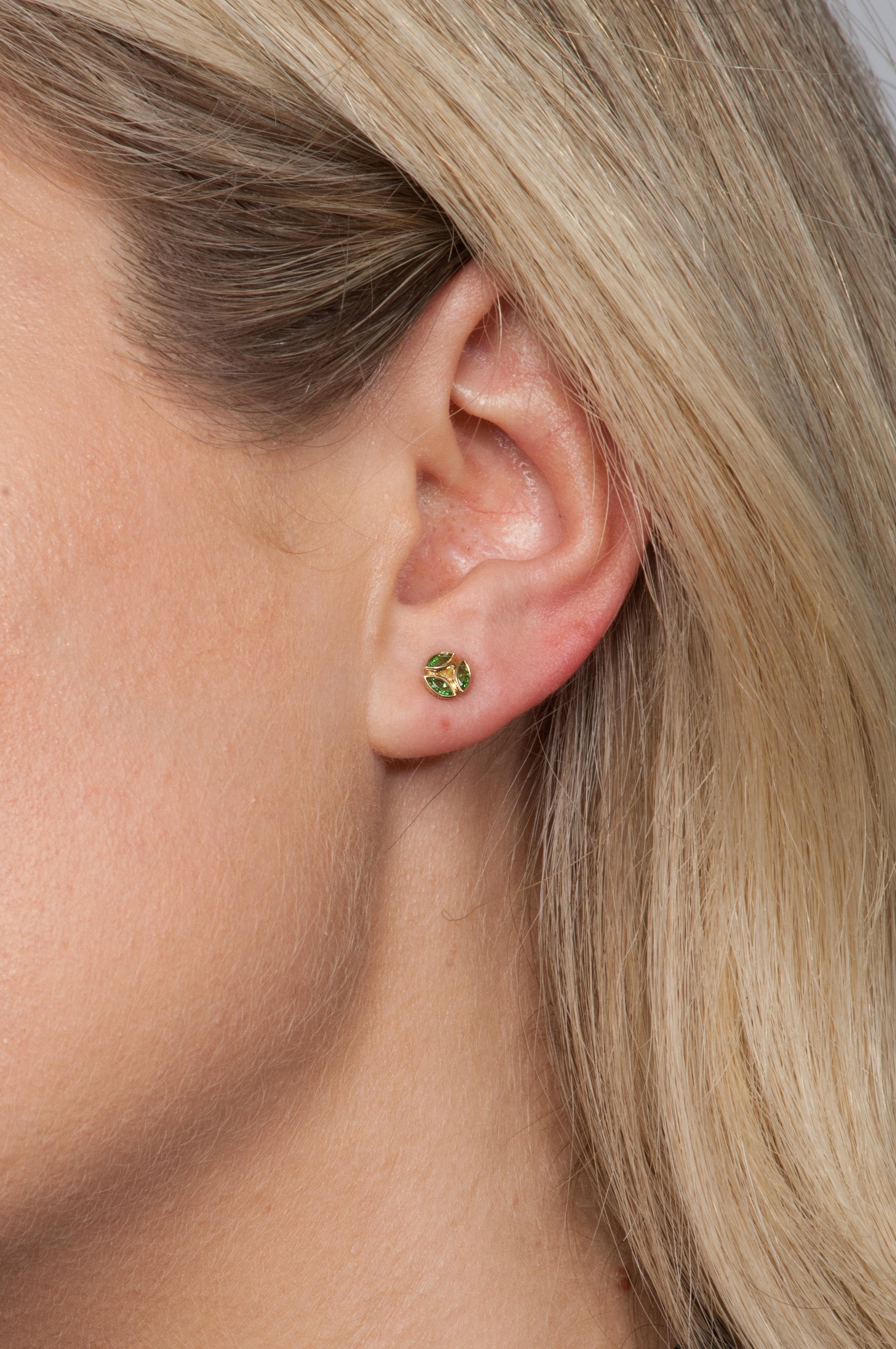 Melissa Kaye Hazel Tsavorite Earrings For Sale at 1stDibs
