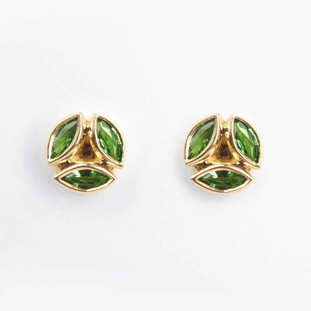 Melissa Kaye Hazel Tsavorite Earrings For Sale at 1stDibs