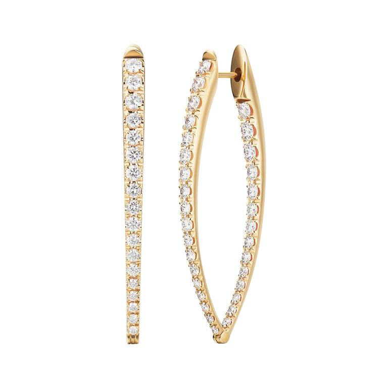 Melissa Kaye Large Diamond Cristina Earrings For Sale at 1stDibs