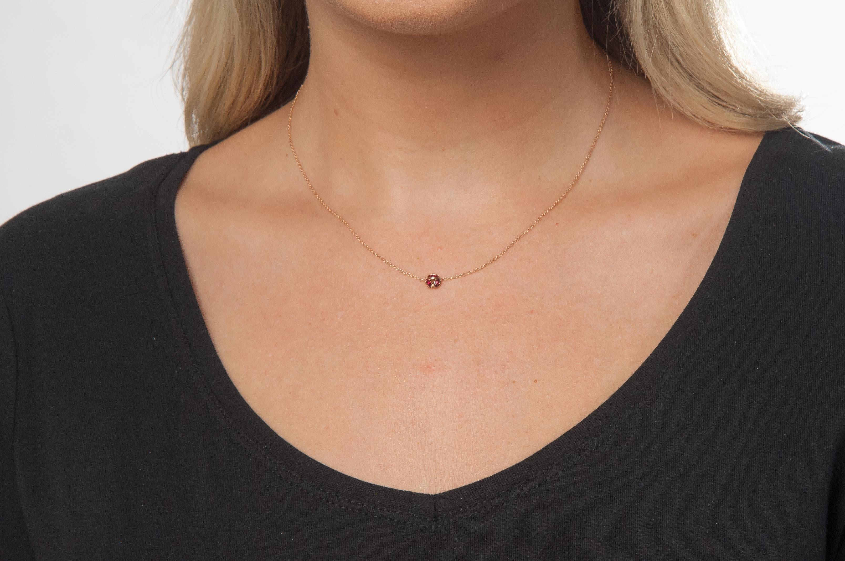 Melissa Kaye Ruby Hazel Necklace For Sale at 1stDibs