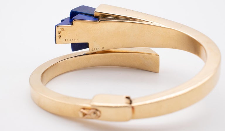 Mellerio 1970 Paris Very Rare Geometric Bracelet In 18Kt Gold With ...