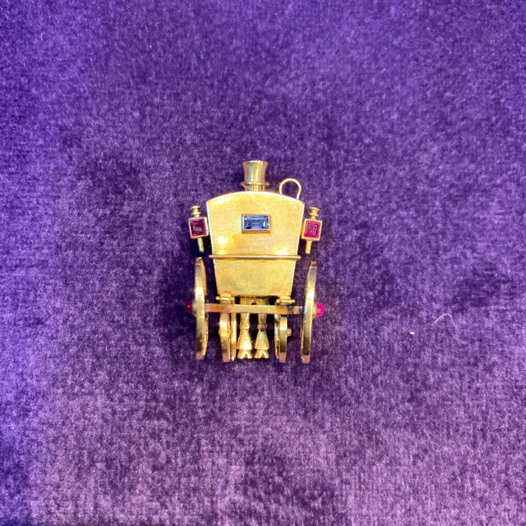 Mellerio Carriage Brooch For Sale at 1stDibs