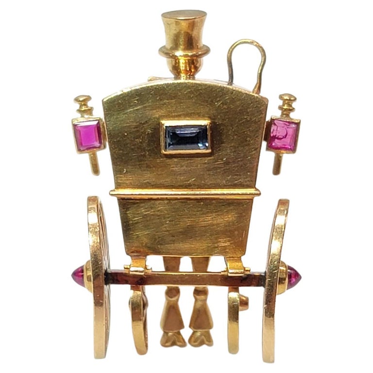 Mellerio Carriage Brooch For Sale at 1stDibs