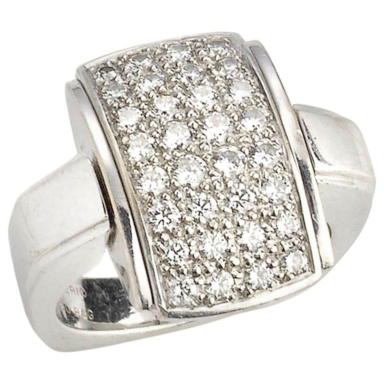 Mellerio Diamond Reversible Ring, circa 1950 at 1stDibs