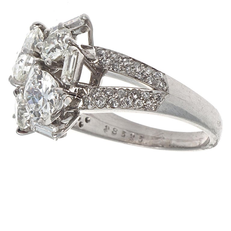 Mellerio French GIA 1.88 Carat Old European Cut Diamond Platinum ...