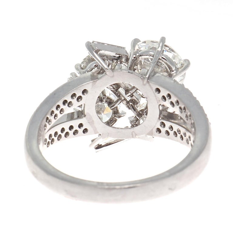 Mellerio French GIA 1.88 Carat Old European Cut Diamond Platinum ...