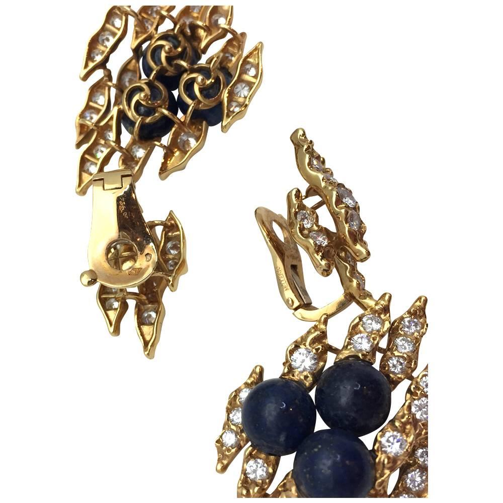 Mellerio Necklace, Bracelet and Earrings Jewelry Set, 1970s at 1stDibs