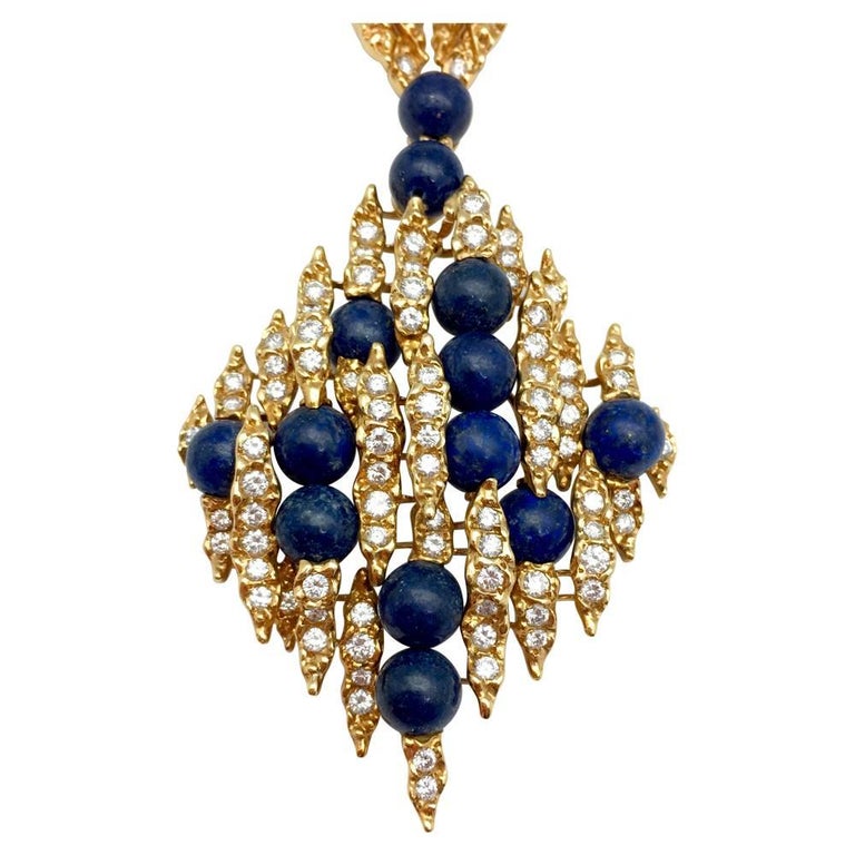 Mellerio Necklace, Bracelet and Earrings Jewelry Set, 1970s at 1stDibs