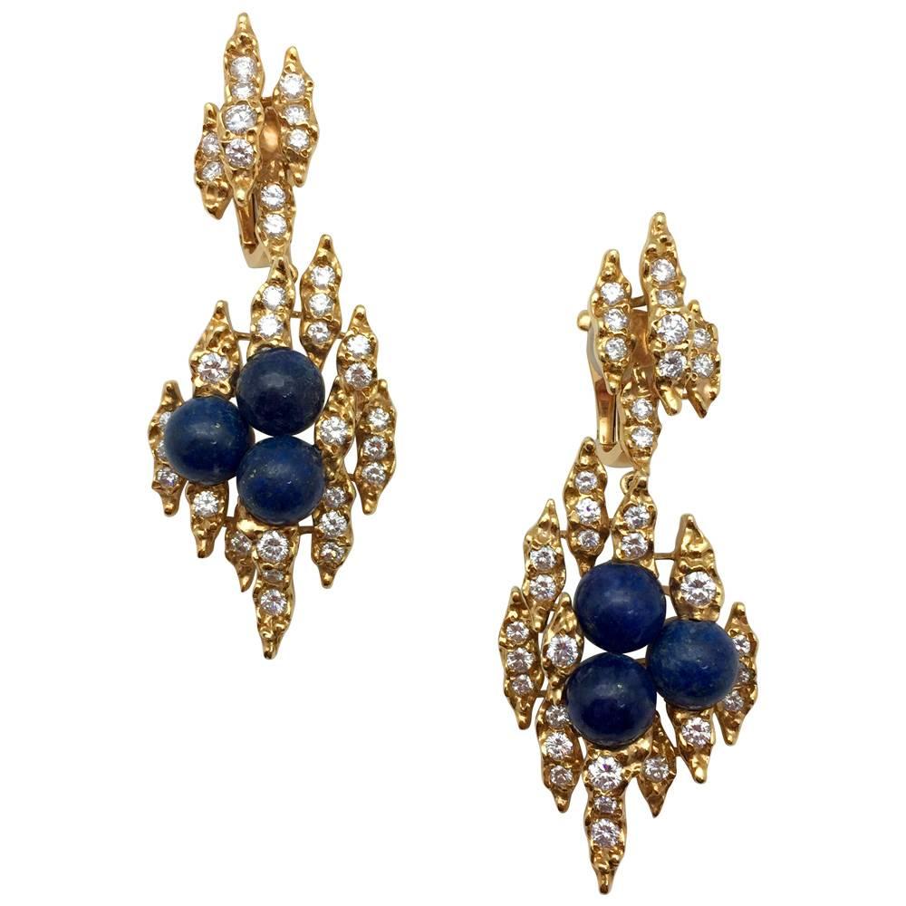 Mellerio Necklace, Bracelet and Earrings Jewelry Set, 1970s at 1stDibs