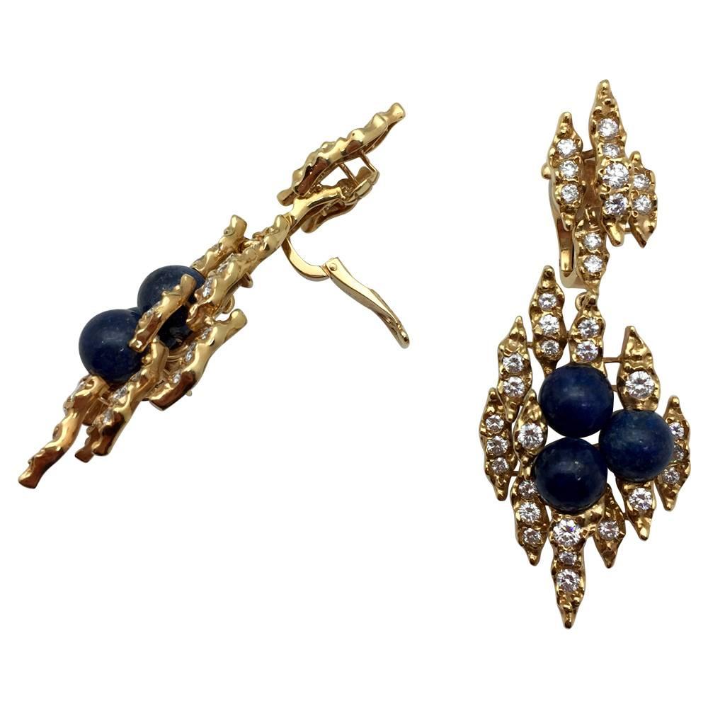 Mellerio Necklace, Bracelet and Earrings Jewelry Set, 1970s at 1stDibs