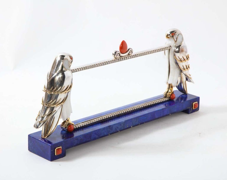 Mellerio Paris, a Silver, Gold, Lapis Lazuli, Coral, and Hardstone ...