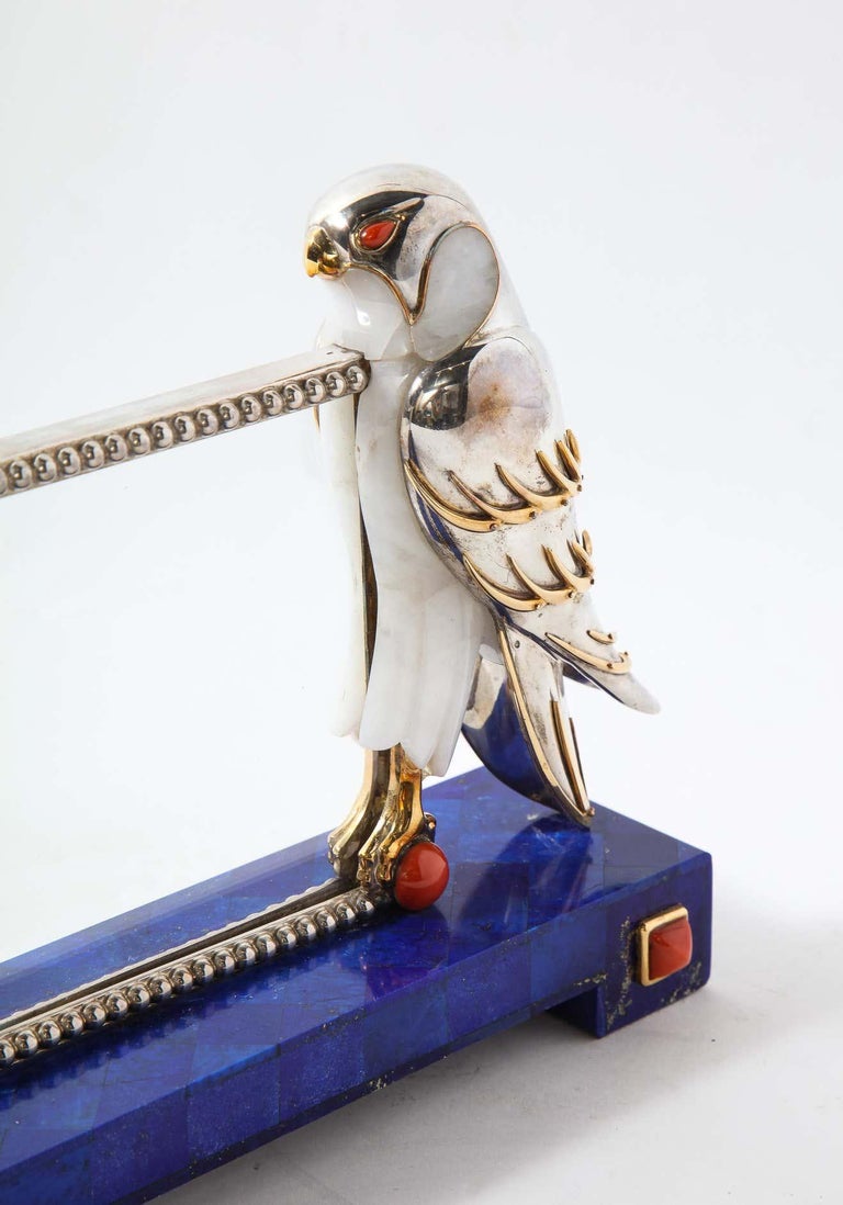 Mellerio Paris, a Silver, Gold, Lapis Lazuli, Coral, and Hardstone ...