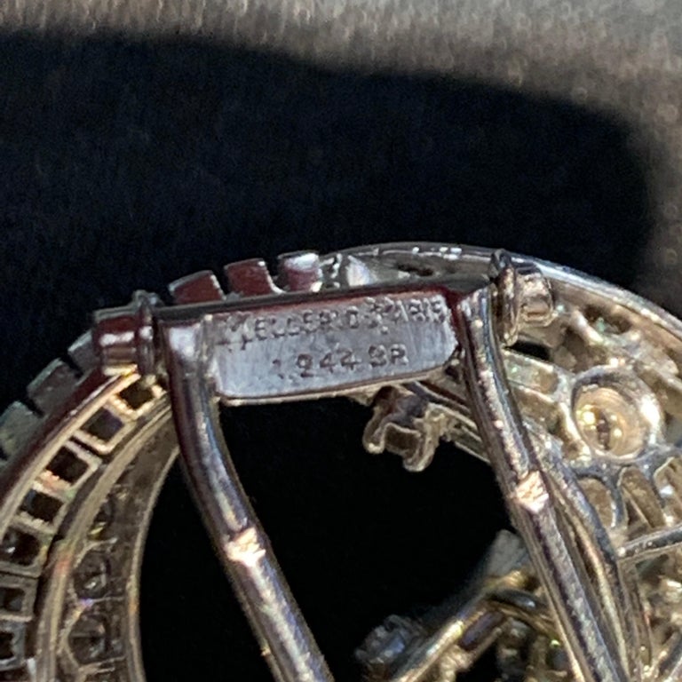 Mellerio Paris Double Clip Bow Brooch For Sale at 1stDibs