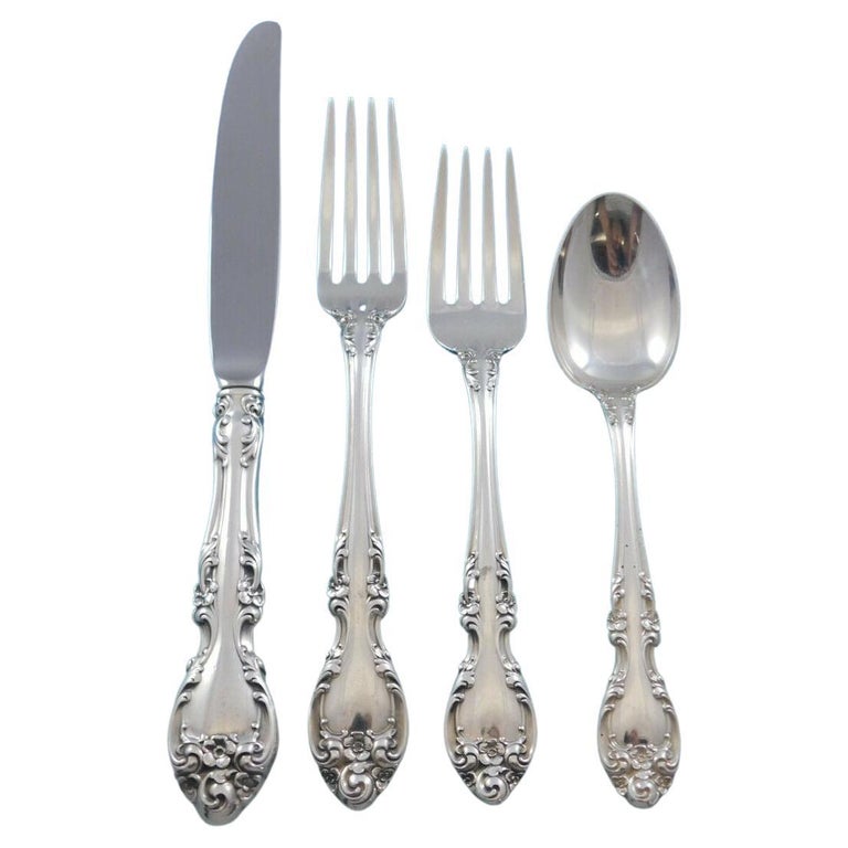 Melrose by Gorham Sterling Silver Flatware Set For 8 Service 39 Pieces ...