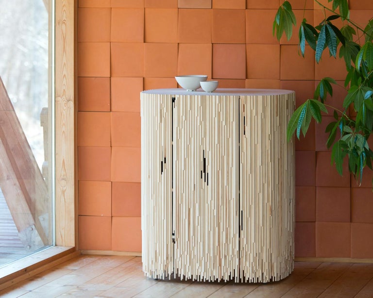 MELT Cabinet in untreated pine by Antrei Hartikainen For Sale at 1stDibs