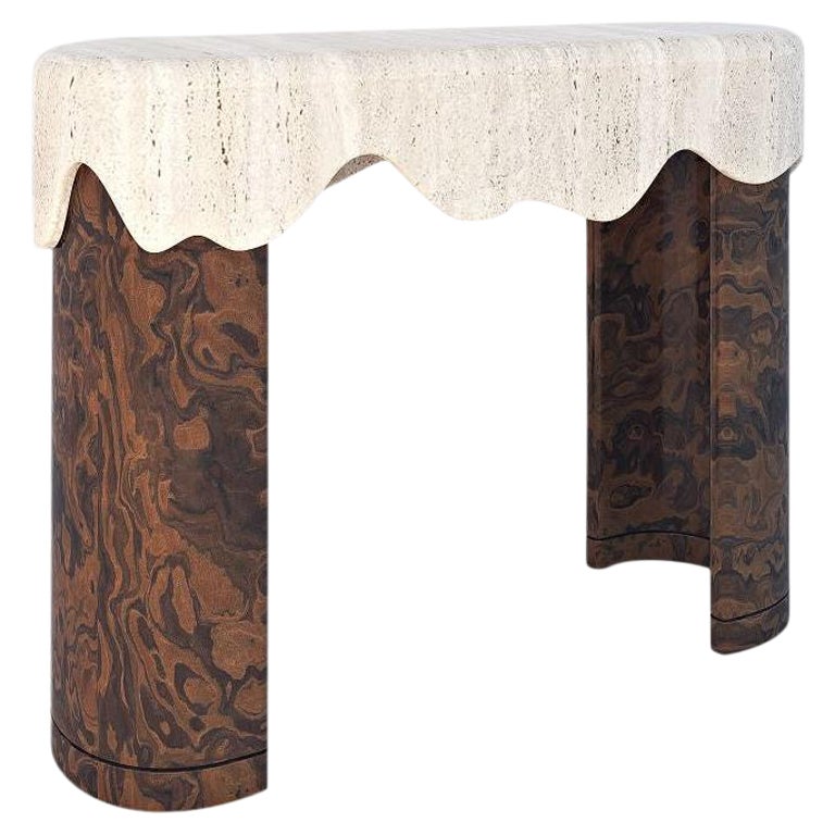 Melt Console, California Burl by Marble Balloon For Sale at 1stDibs