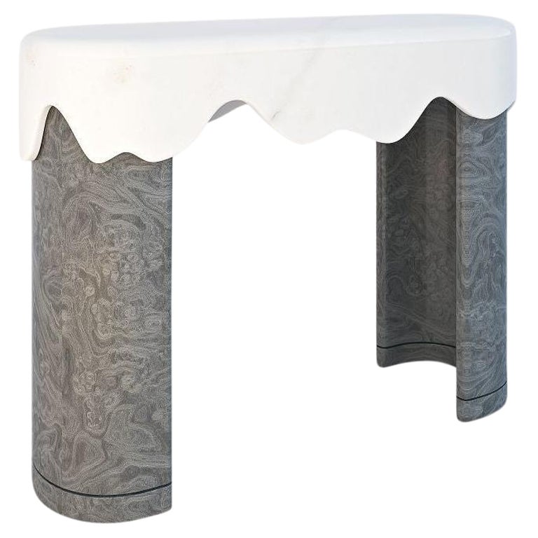 Melt Console, Grey Vavona by Marble Balloon For Sale at 1stDibs