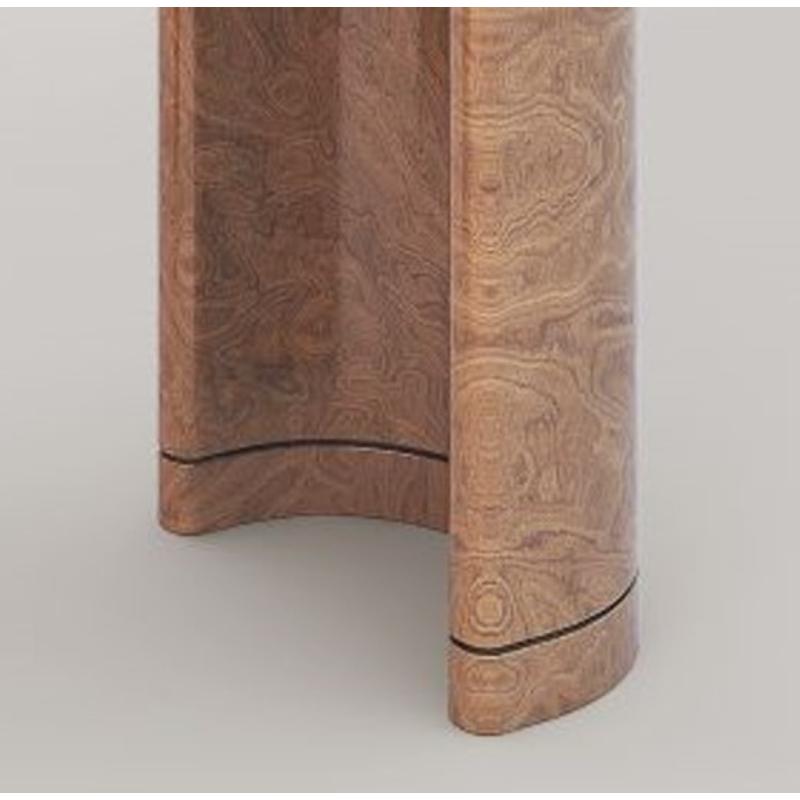 Melt Console, Walnut Burl by Marble Balloon For Sale at 1stDibs