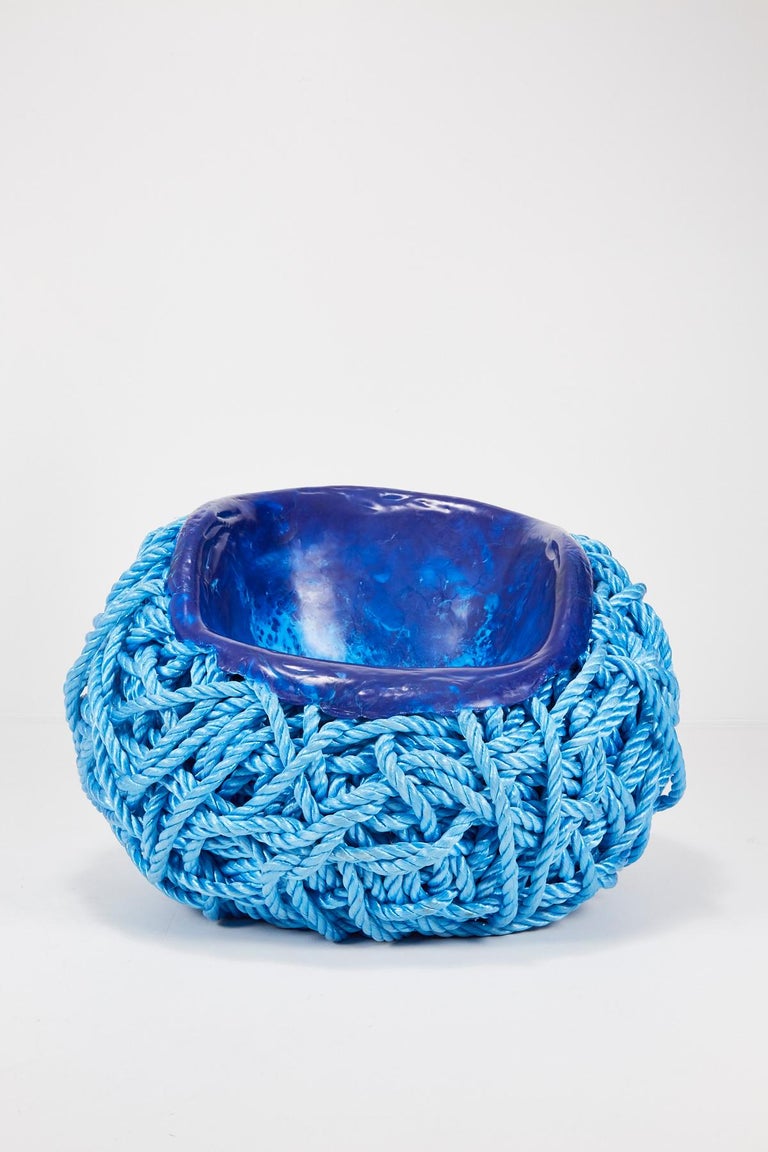 Meltdown Chair PP Rope Blue Chair by Tom Price, 2017 For Sale at 1stDibs