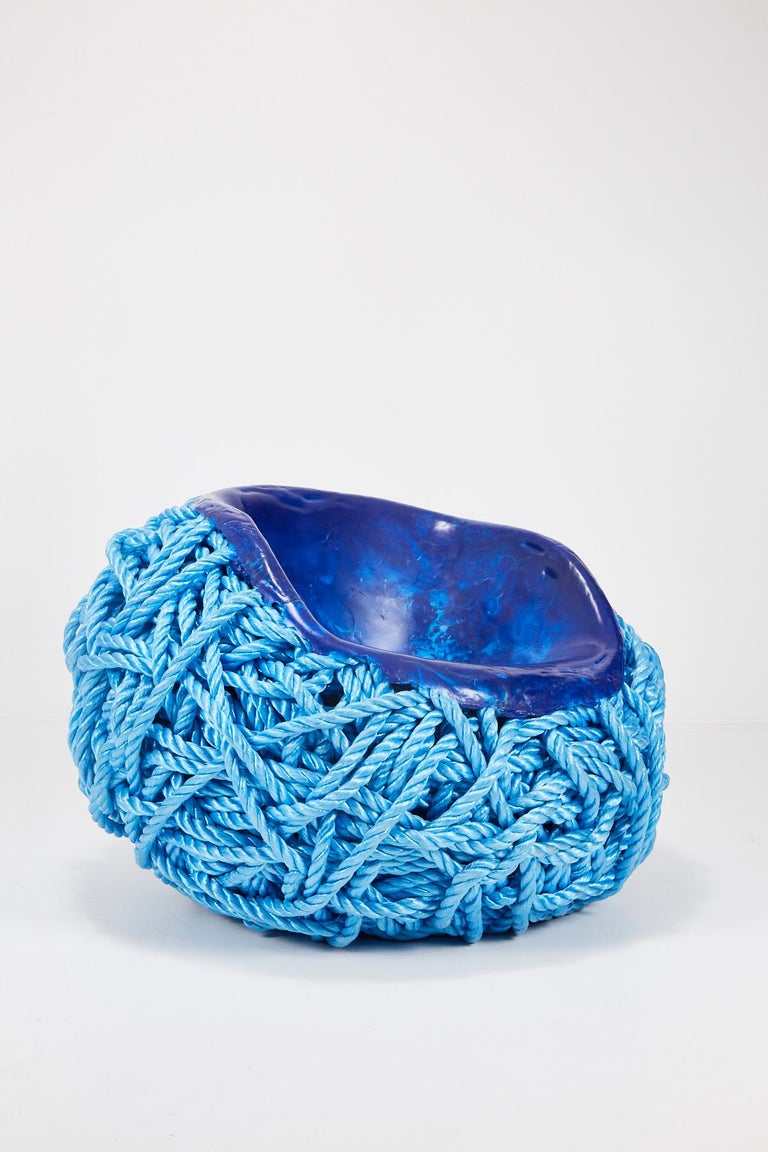 Meltdown Chair PP Rope Blue Chair by Tom Price, 2017 For Sale at 1stDibs