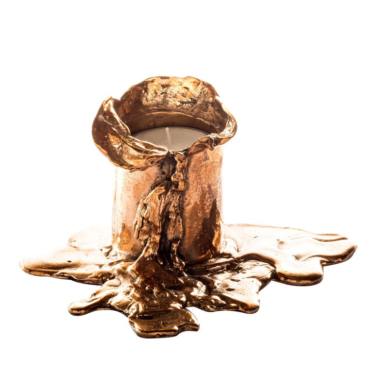 Melted Bronze Candle N°4 by Osanna Visconti di Modrone For Sale at 1stDibs