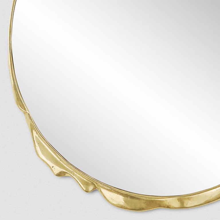 Melted Gold Mirror For Sale at 1stDibs